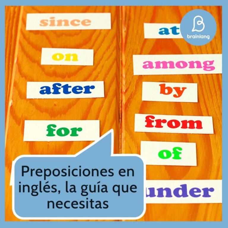 Guía completa de preposiciones en inglés con ejemplos