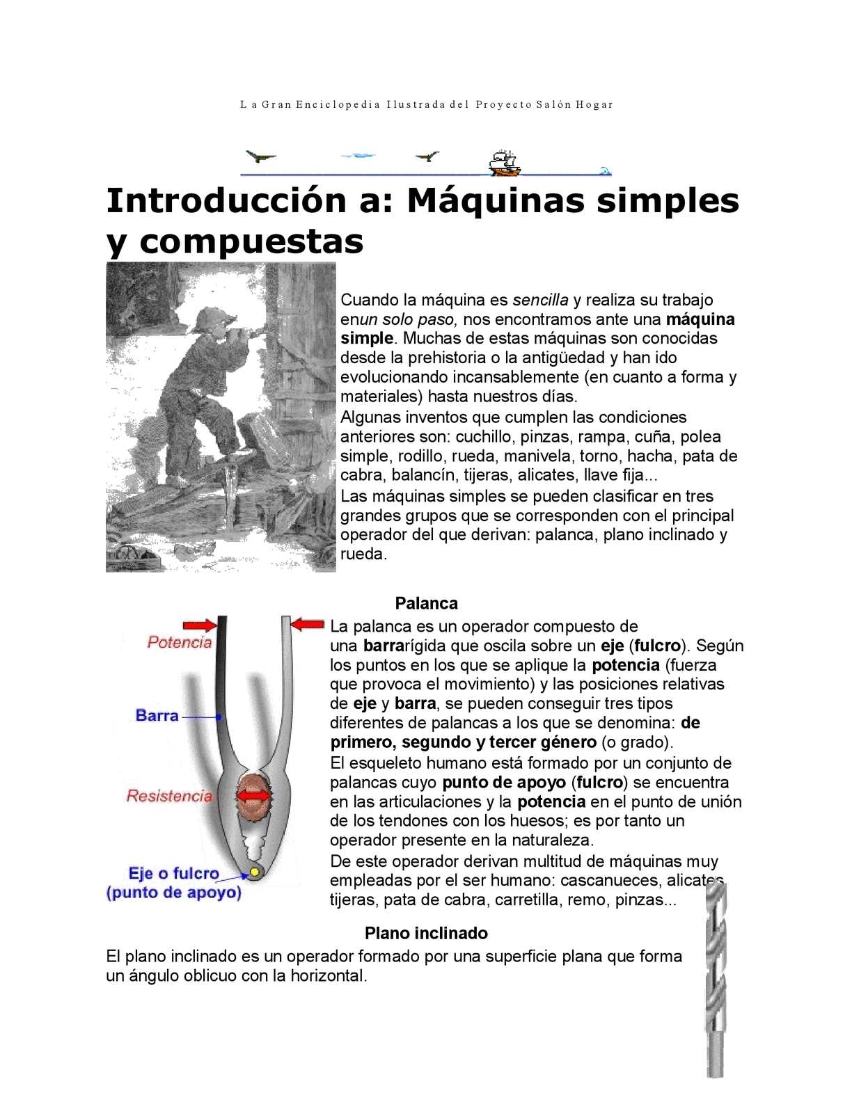 Introducción a las máquinas simples: definición y ejemplos.